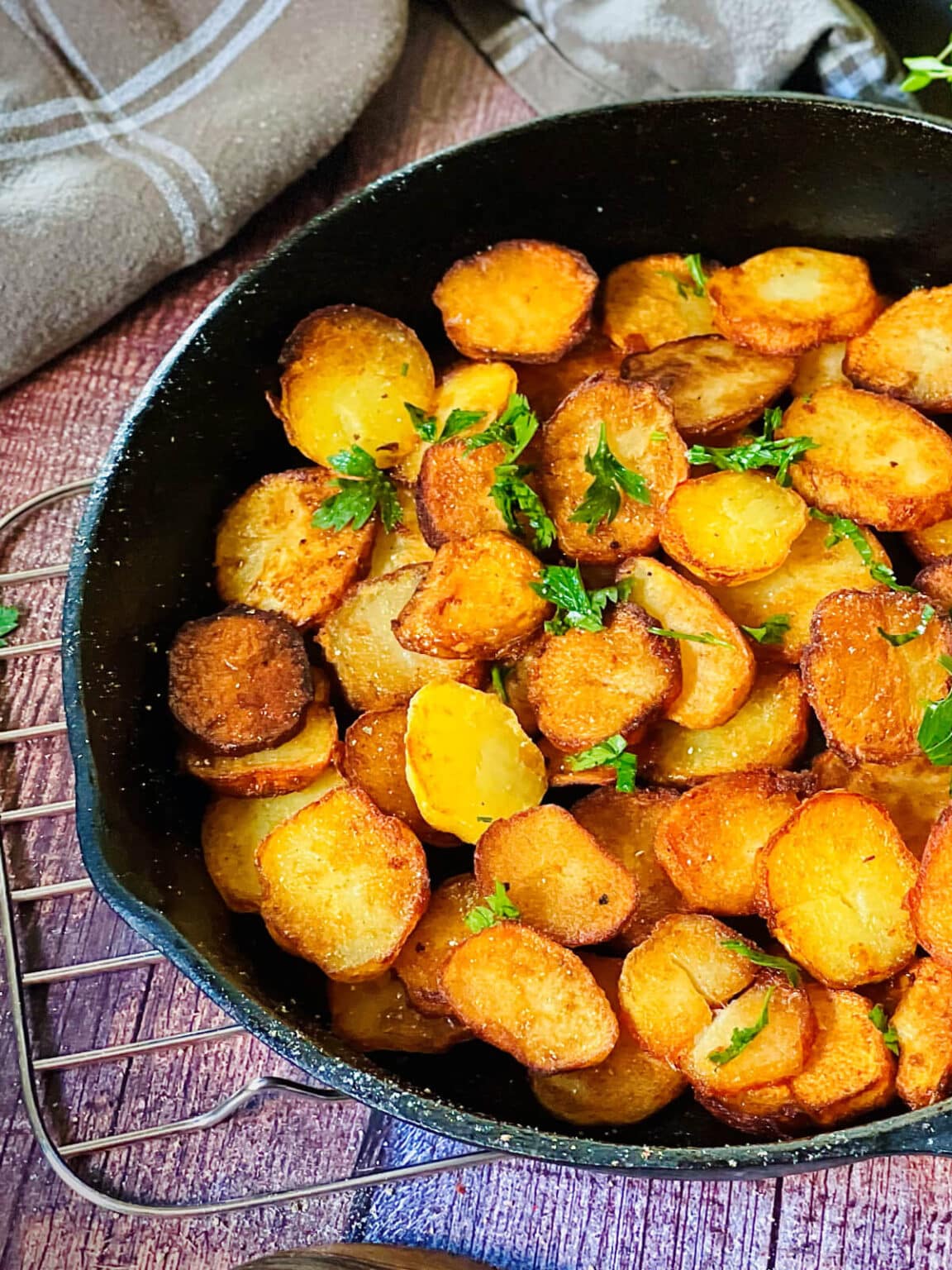 Bratkartoffeln Auf Dem Grill