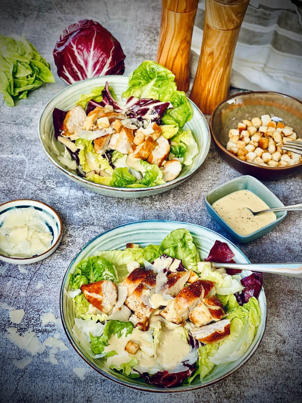 Caesar Salad | mit original Dressing Rezept