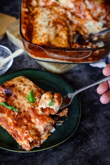 Cannelloni mit Hackfleisch Sauce