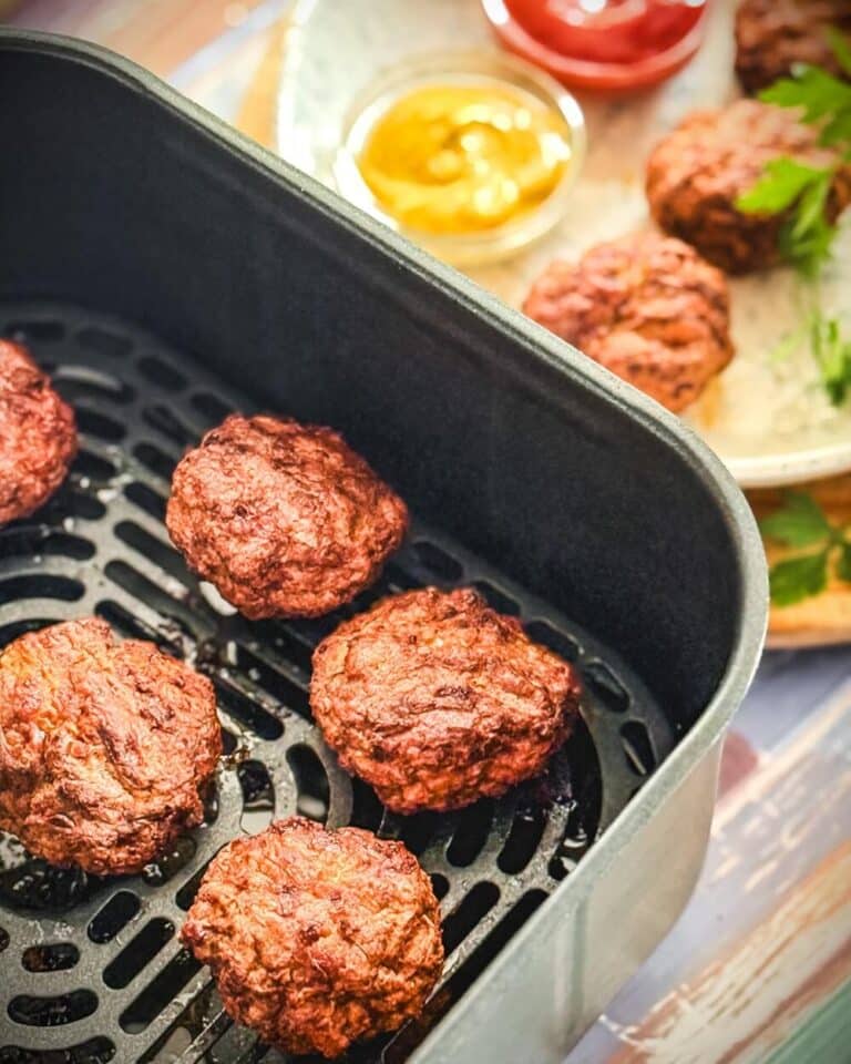 Frikadellen In Der Ninja Heissluftfritteuse