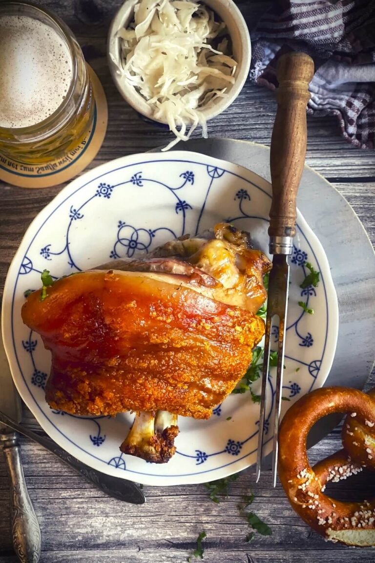 Schweinshaxe grillen | mit Drehspieß ohne Vorkochen