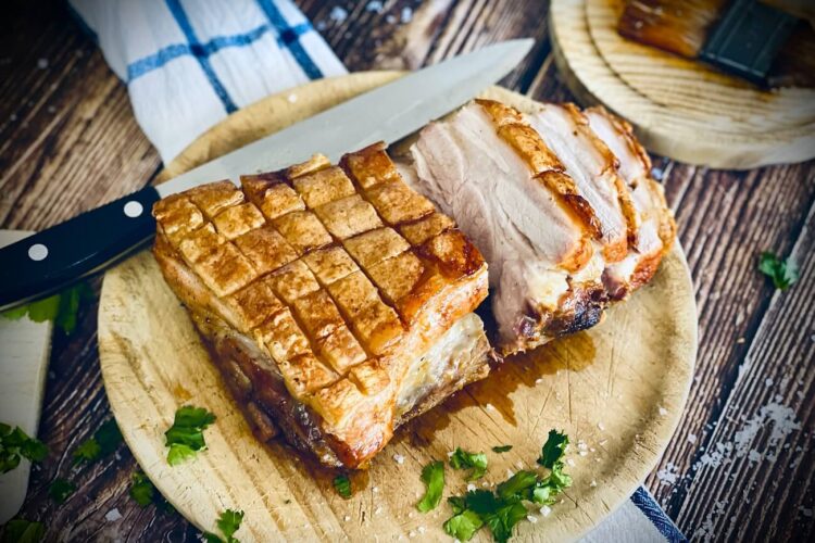 Schweinebauch in der Heißluftfritteuse