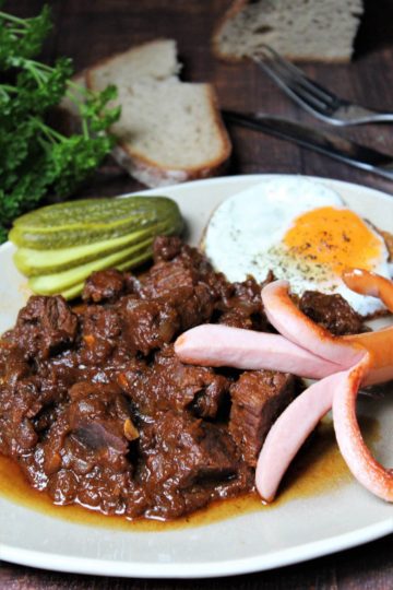 Fiaker Gulasch mit Bockbier | Original aus Wien