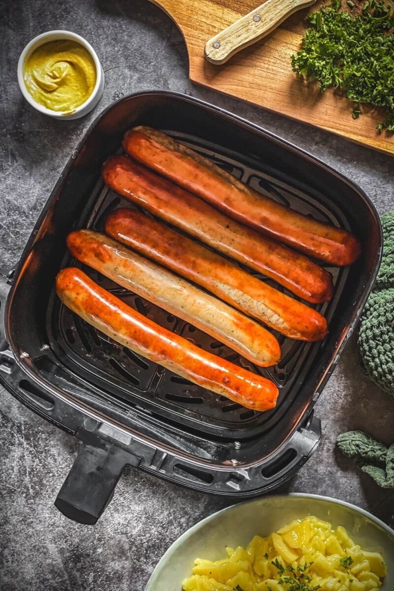 Bratwurst In Der Heissluftfritteuse