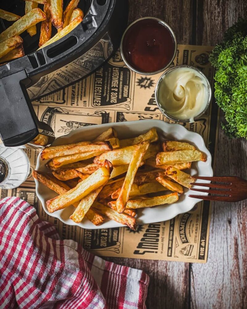 Pommes aus der Heißluftfritteuse