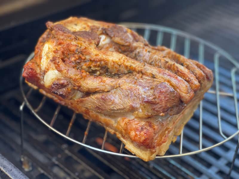 Schweinebauch Am Stuck Grillen
